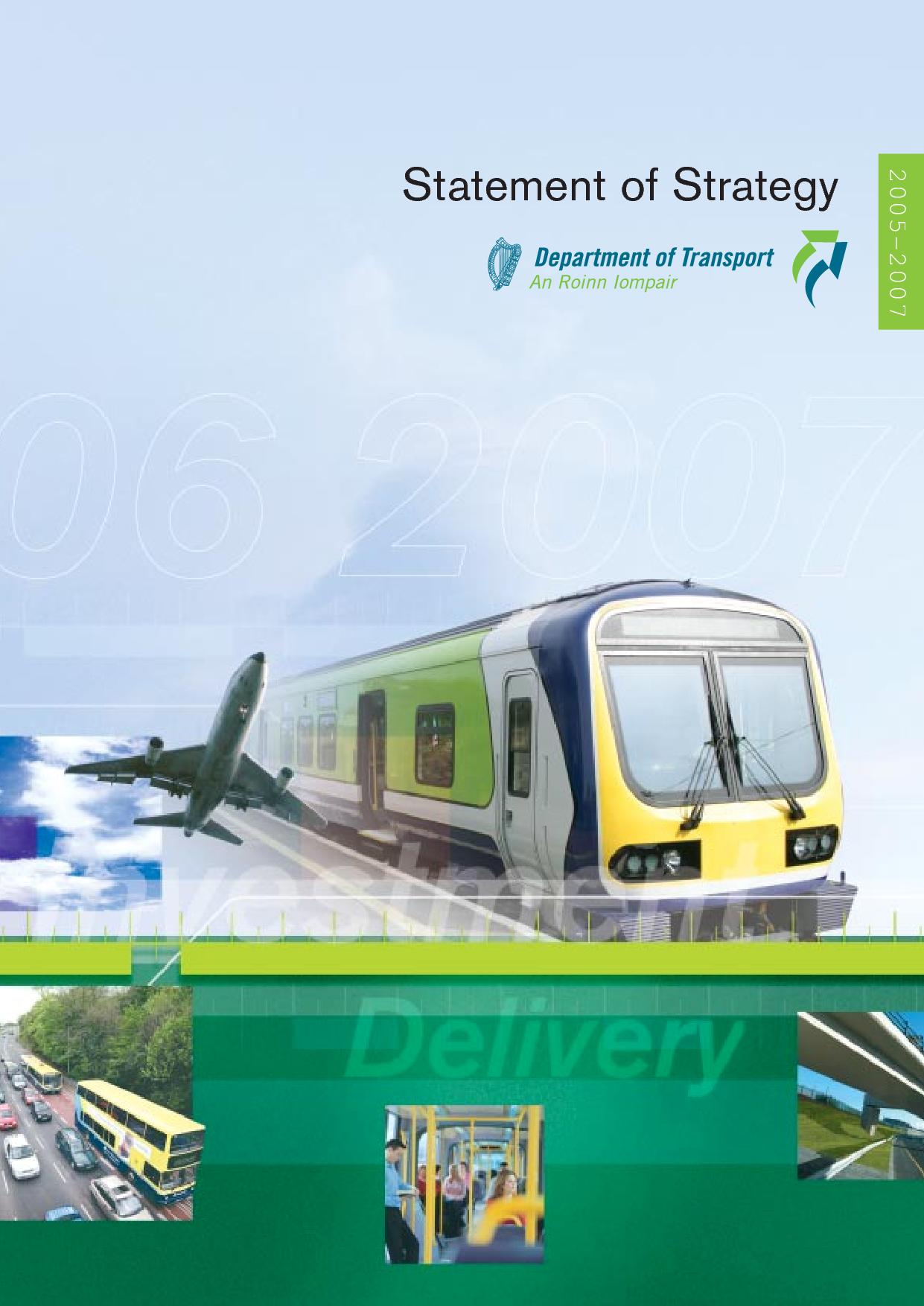 RSC Statement of Strategy 2005-2007 | Commission for Railway Regulation
