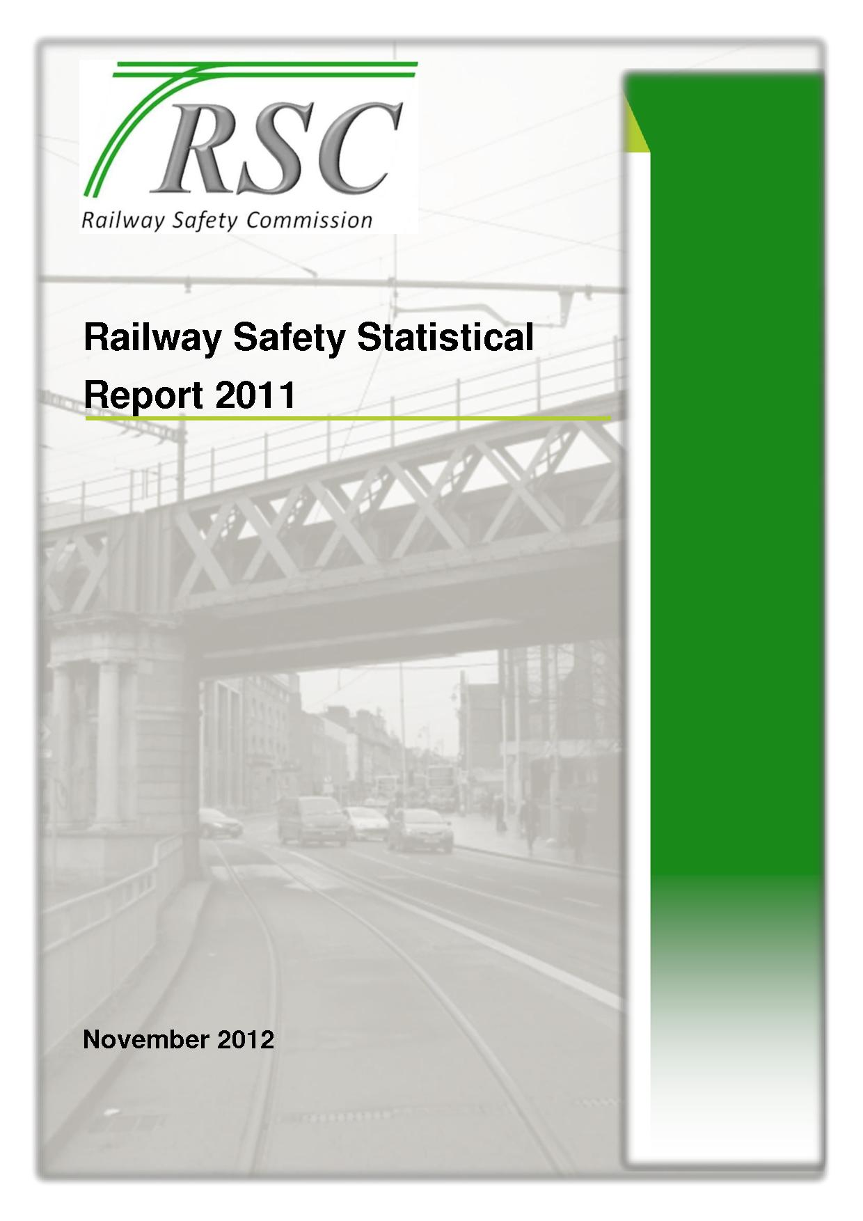 Safety Statistical Report 2011 | Commission for Railway Regulation
